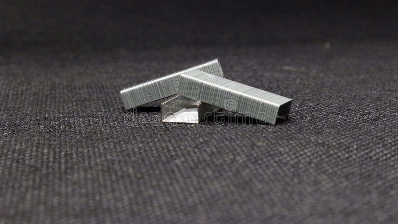 Stack of Staples for Stapler Stock Photo - Image of desk, aluminum ...