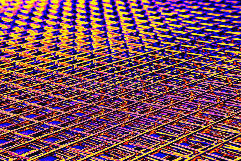 Stack of Steel Gratings Used in Industry. Industrial Background ...