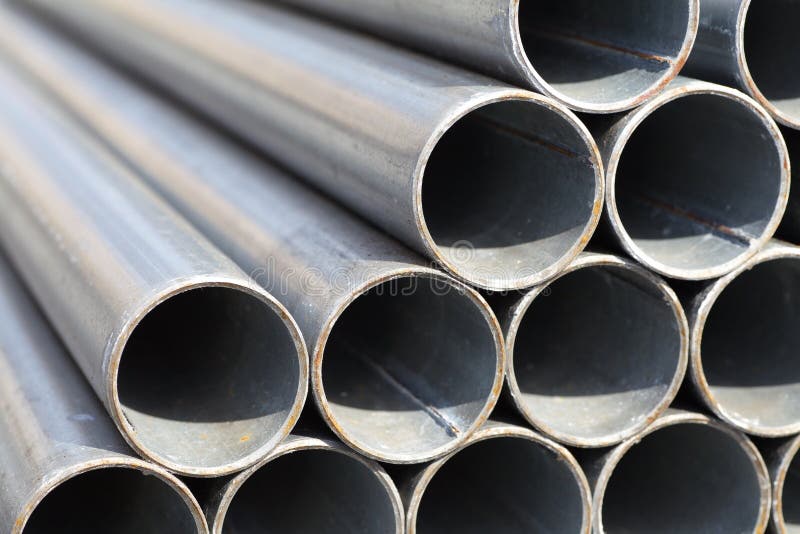 Stack of steel pipes stock photo. Image of texture, construction - 38279246