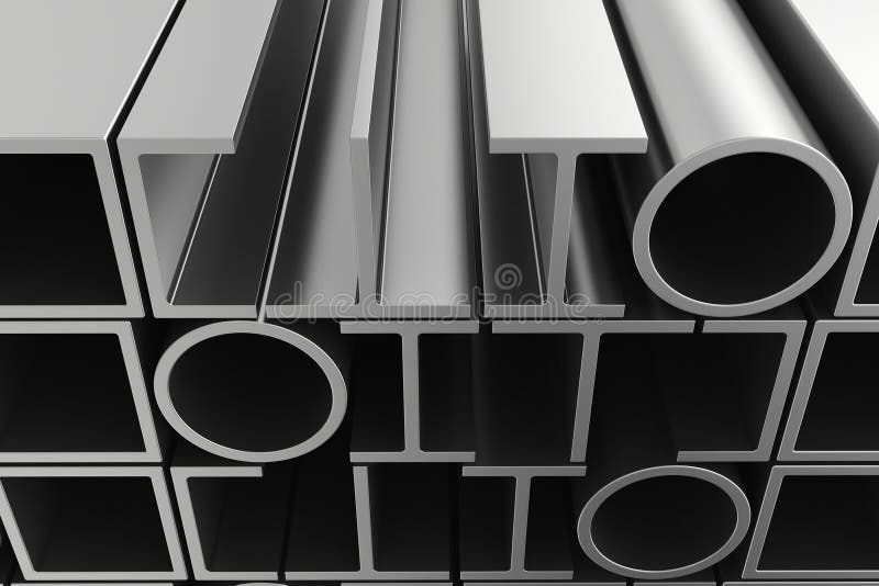 Profiles and Pipes stock illustration. Illustration of stainless - 26826327