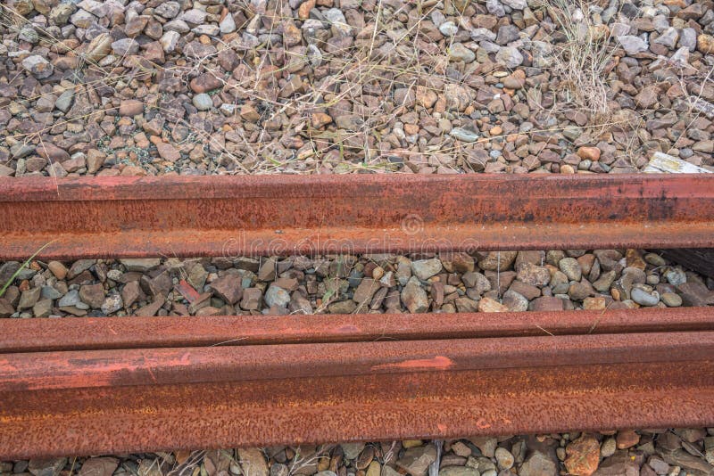 Old Rusty Rail Wheel on Railroad Tracks Stock Photo - Image of lane ...