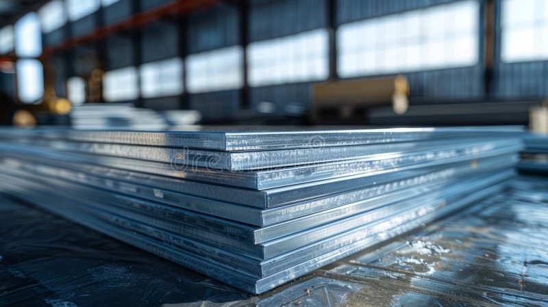 Stack Steel Sheets Industrial Factory Setting Stock Photos - Free ...