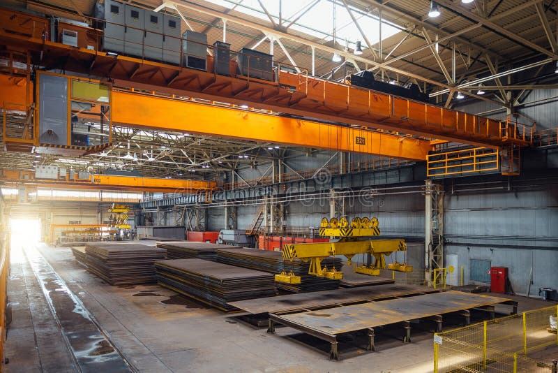 Stack of Steel Sheets in Warehouse for Metalworking Stock Image - Image ...