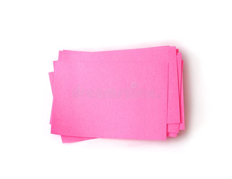 Stack of Sticky Note on White Background Stock Image - Image of post ...