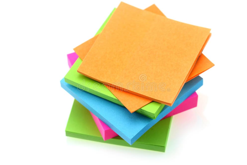 Stack of sticky notes stock image. Image of memory, board - 22749743