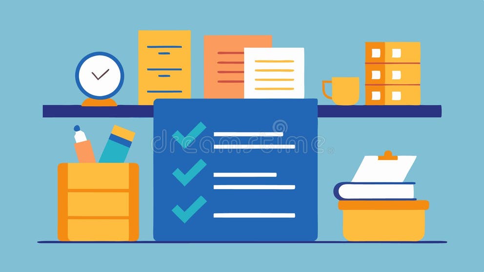 Stack of Sticky Notes a Desk Cluttered with Sticky Notes Containing ...