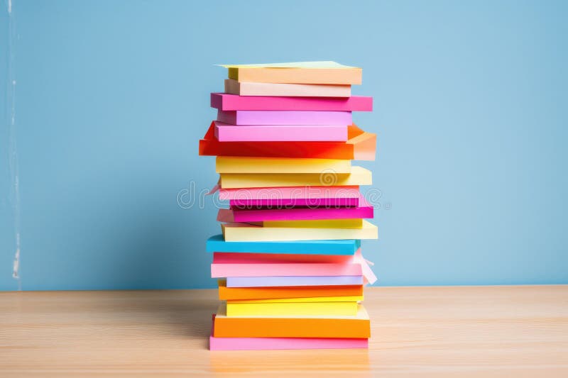 Stack of Sticky Notes with Tasks Ranked by Importance Stock Image ...