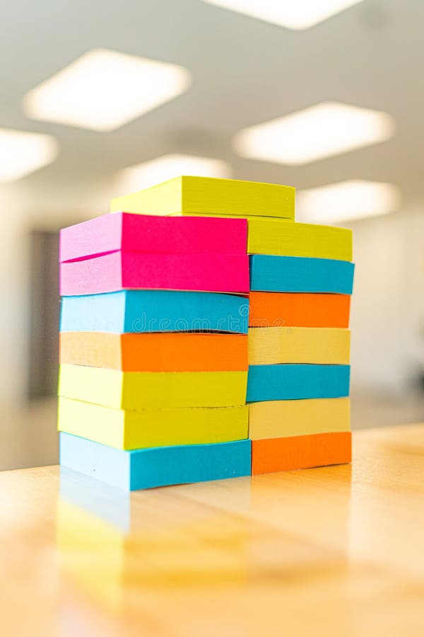 Stack Sticky Post Notes Office Table Stock Photos - Free & Royalty-Free ...