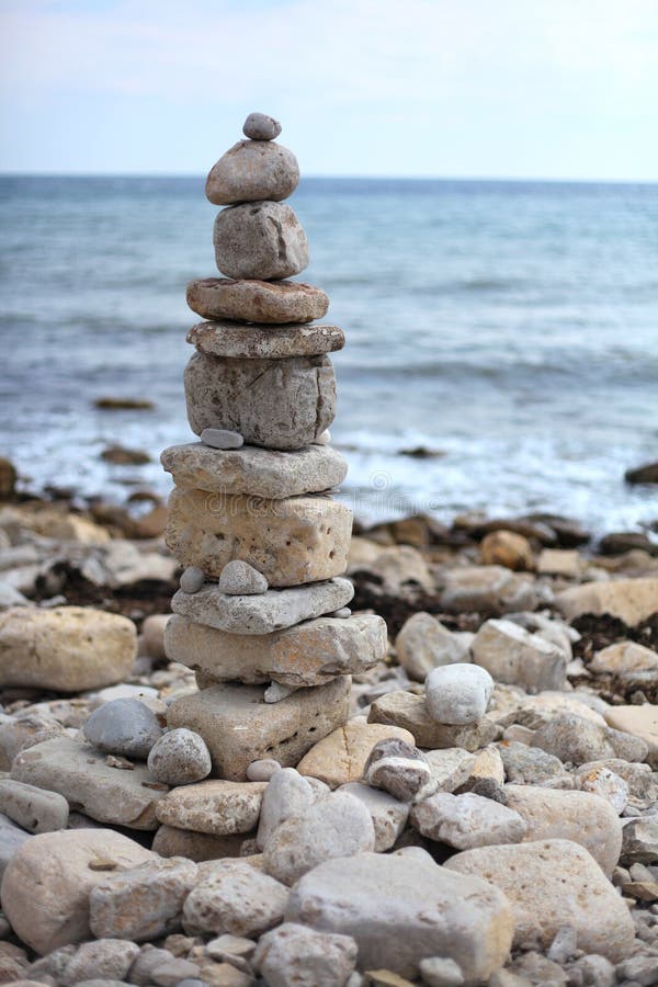 Stack of stones stock image. Image of freedom, relax - 26561025