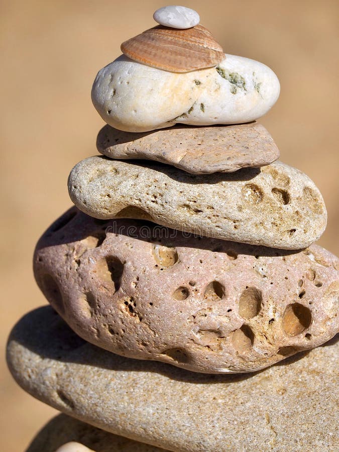 7 Stacks of Stones stock image. Image of balance, stacking - 7270289