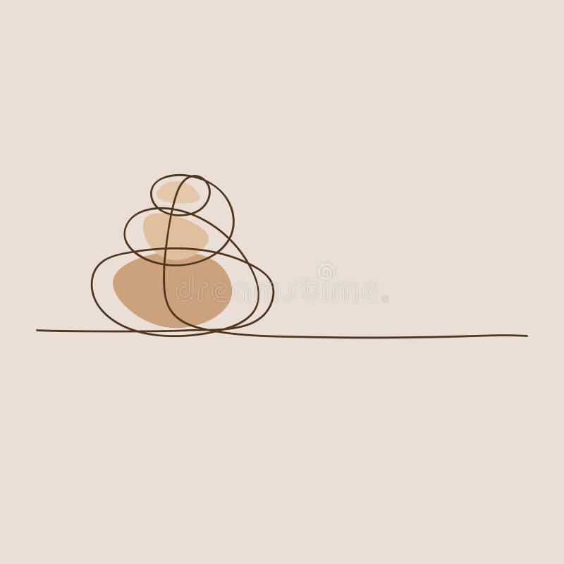 Stones One Line Drawing Stock Illustrations – 37 Stones One Line ...