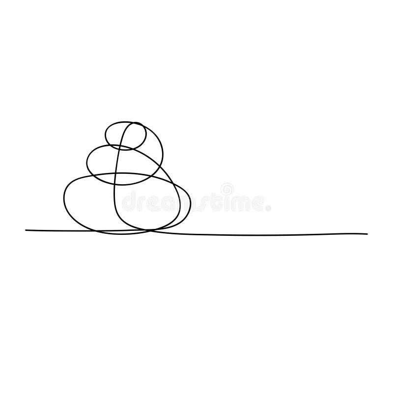 Continuous Line Art Pebbles Stock Illustrations – 20 Continuous Line ...