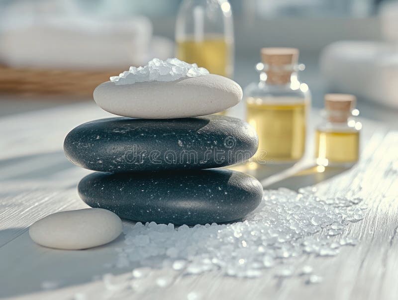 Stack of Stones with Oil Bottle Stock Image - Image of outdoors, rock ...