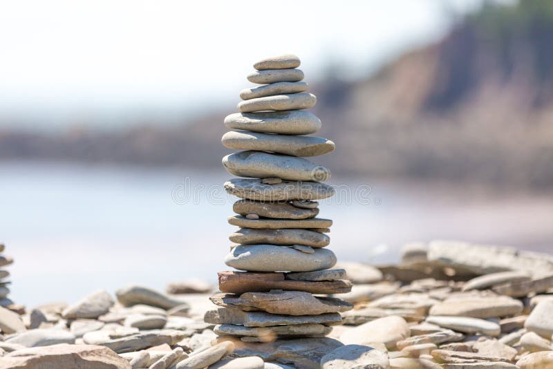 Stone Stack stock photo. Image of symbol, closeup, meditation - 100091110