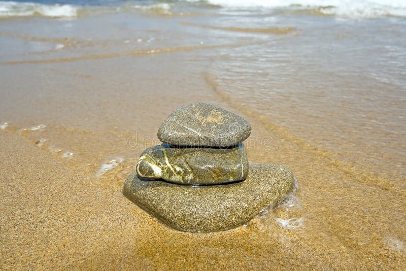 Stack of Stones in the Water Stock Photo - Image of meditation, stacked ...