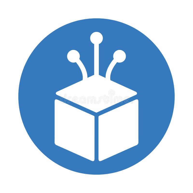 Stack, Storage, Big Data Icon. Blue Color Design Stock Illustration ...