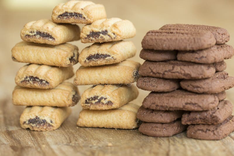 Stack of Stuffed Breakfast Biscuit Stock Photo - Image of cookies ...