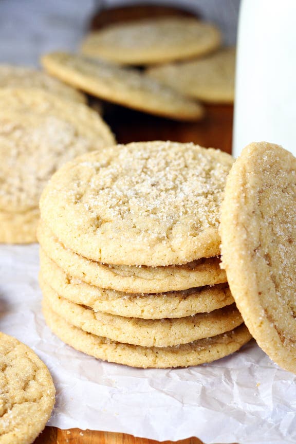 Stack of sugar cookies stock image. Image of snack, dessert - 340307223