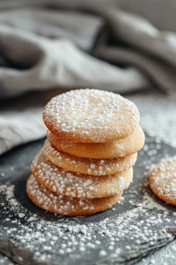 Stack of Sugar Cookies on a Table, Perfect for Food Blogs or Bakery ...