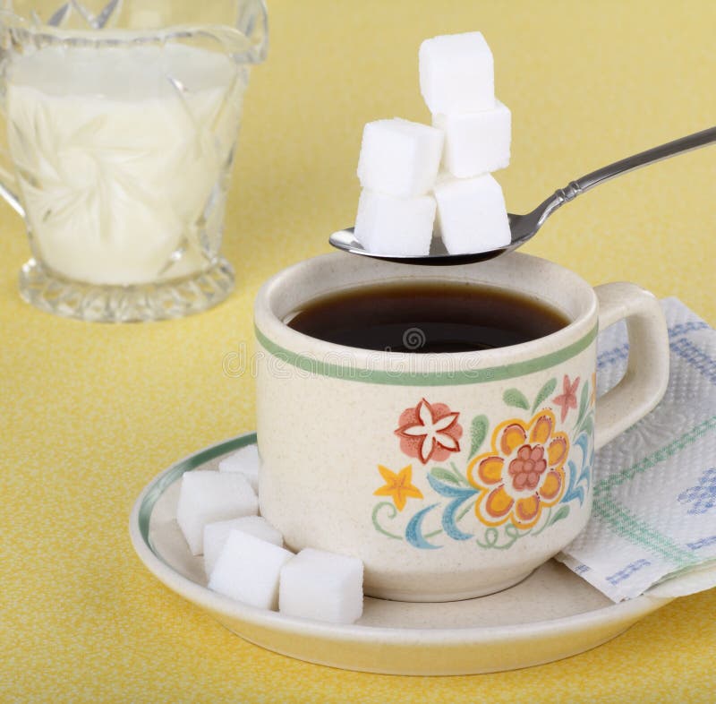 Stack of Sugar Cubes stock photo. Image of coffee, sugar - 18115716