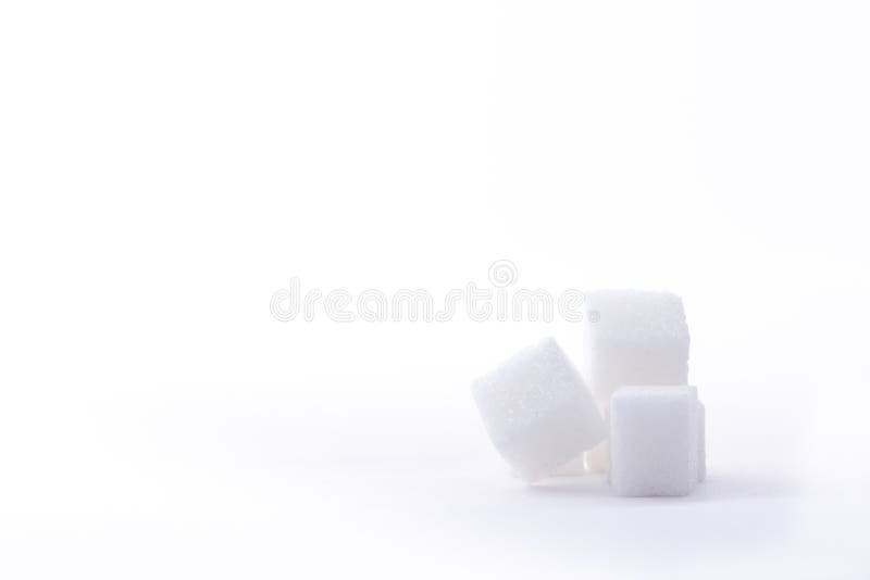 Stack of Sugar Cubes Isolated on White Background Stock Photo - Image ...