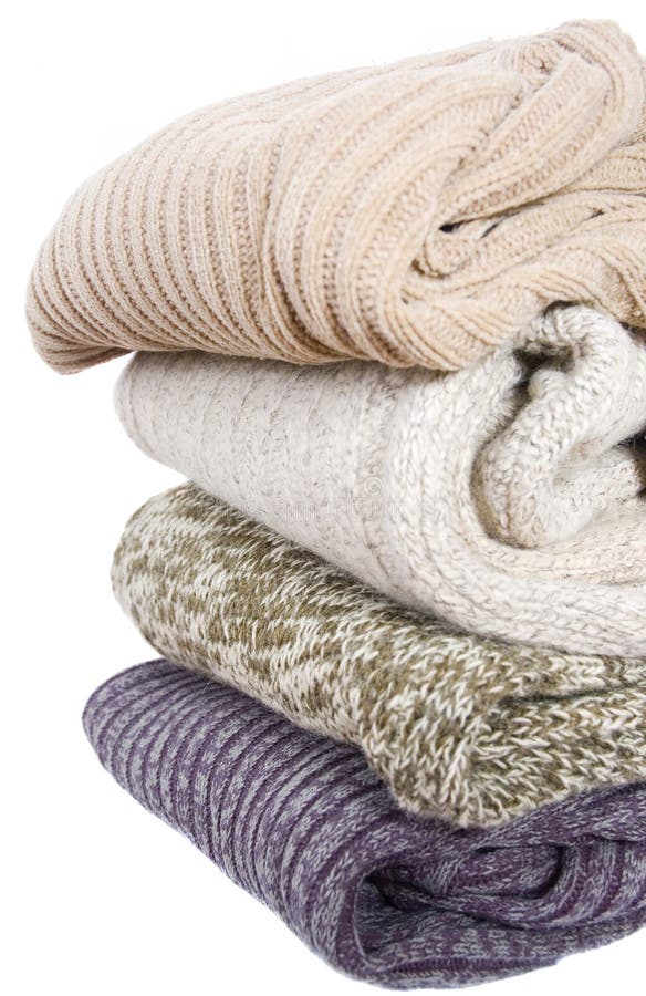 Stack of sweaters stock image. Image of isolated, messy - 25527895