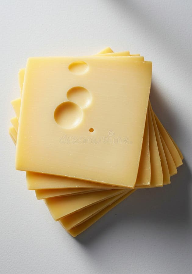 A Set of Cheese Slices.Cheese of Various Shapes Stock Illustration ...