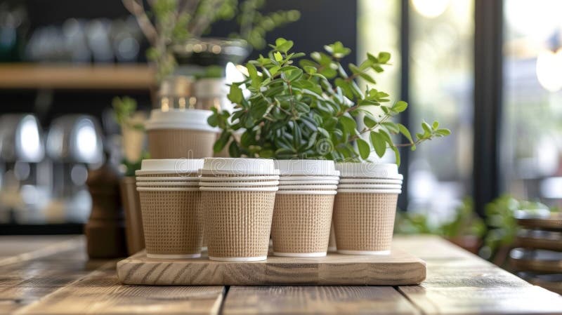 A Stack of Sy Paper Cups Perfect for Serving Hot or Cold Beverages and ...