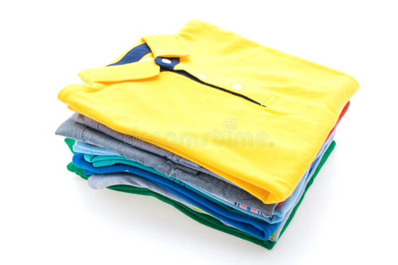 Stack of Polo Shirts stock photo. Image of comfortable - 19304960