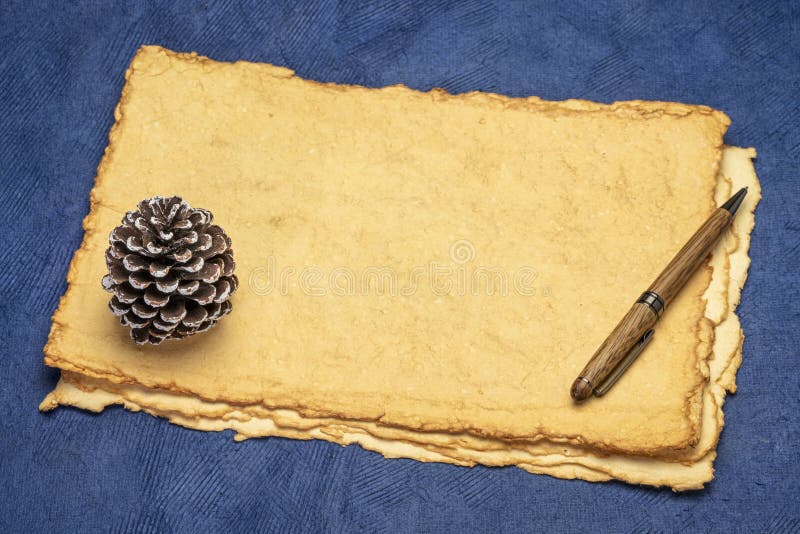 Stack of Tan Toned Deckle Edge Paper Sheets Stock Photo - Image of ...