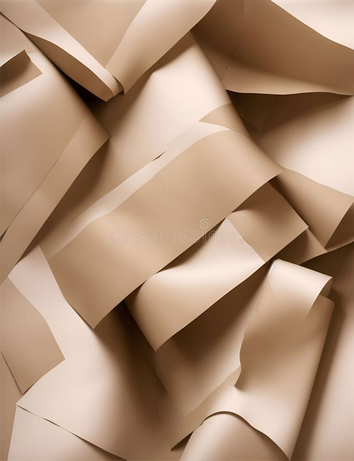 Stack of Tan and White Papers. Backgrounds for Websites, Posters, or ...