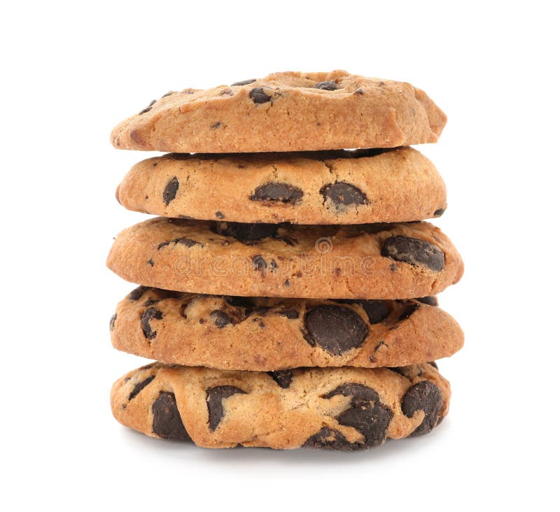 Stack of Tasty Chocolate Cookies Stock Image - Image of cookies ...