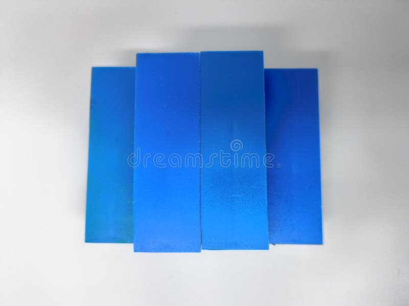 Stack of Blue Plastic Game Blocks with Numbers and Symbols Editorial ...