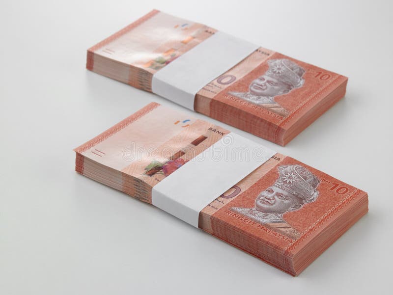 Stack of the Ten Dollar Note Stock Image - Image of exchange, stack ...
