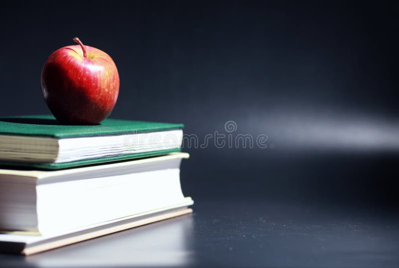 A Stack of Textbooks and Books on the Table. the Concept of Knowledge ...