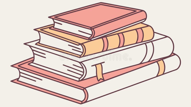 Stack of Textbooks Education Vector Illustration, Study and Knowledge ...