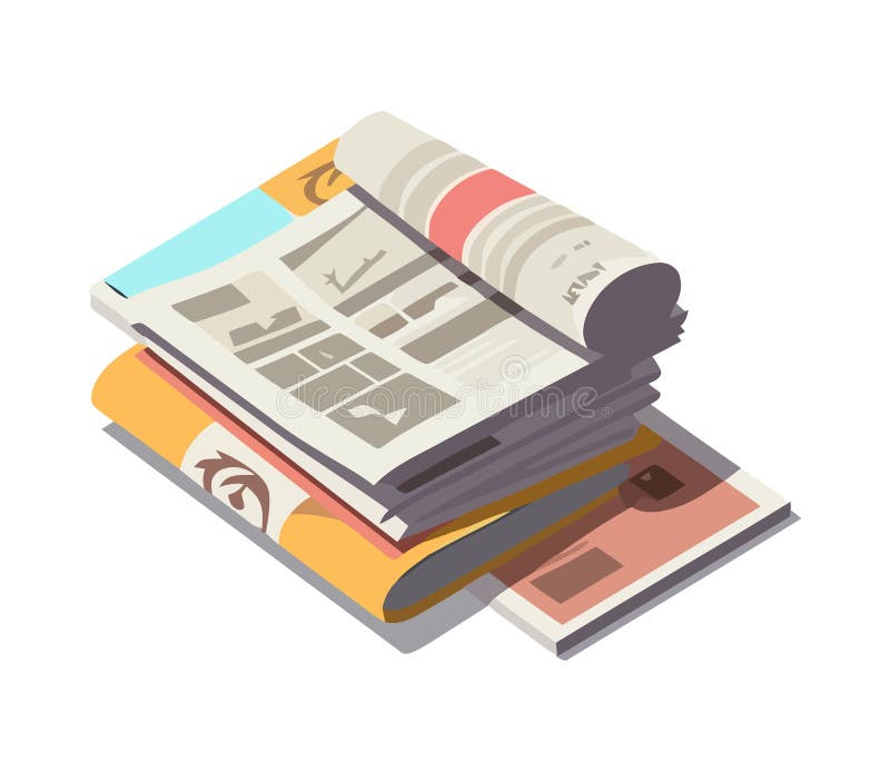 A Stack of Textbooks Symbolizes Modern Education Stock Vector ...