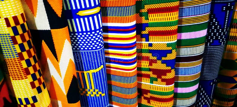 Stack of Textile Clothes for Sale in a Shop Stock Image - Image of ...