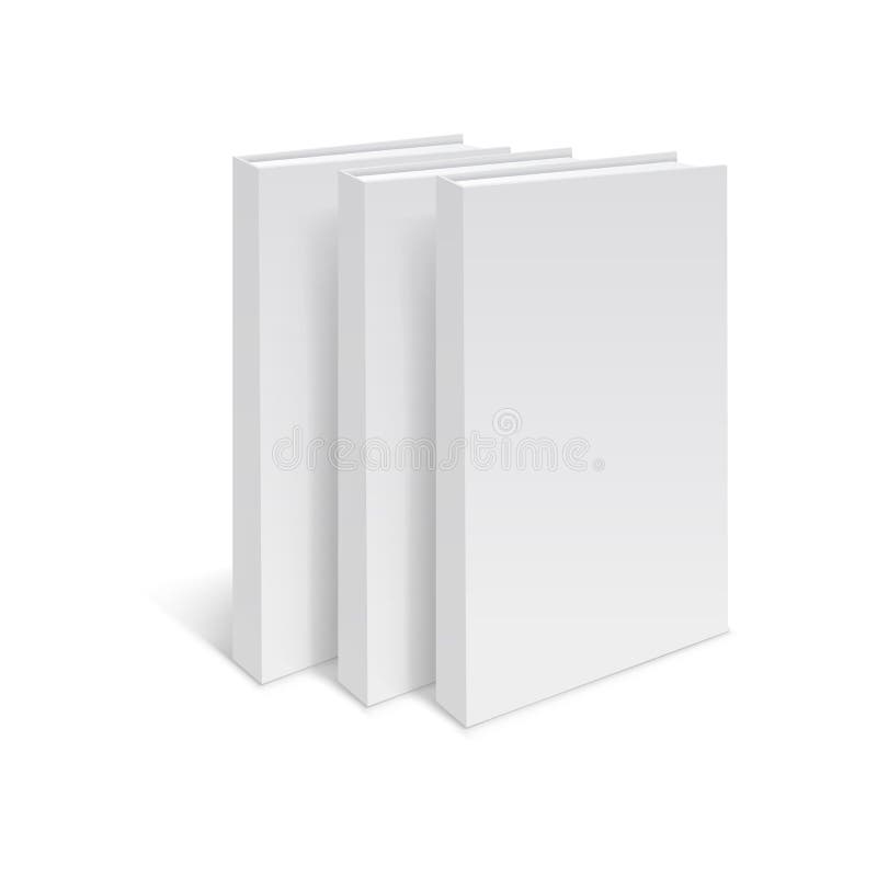 Stack of three blank books stock vector. Illustration of education ...