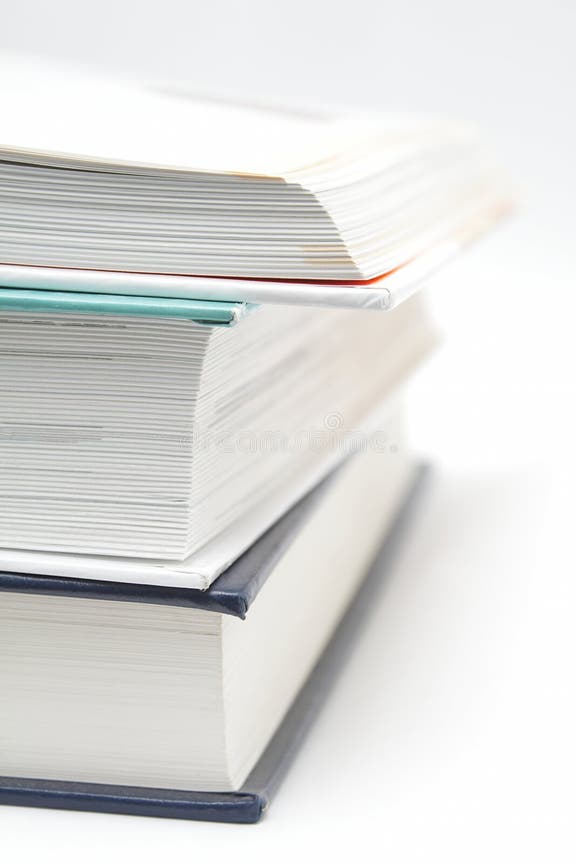 Stack of three books stock image. Image of document, stacked - 15329835
