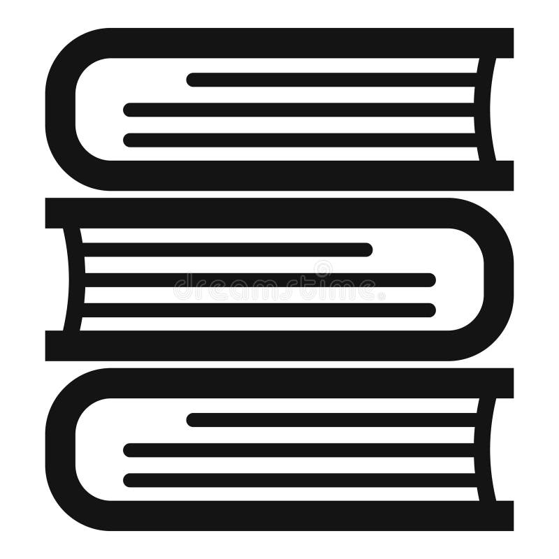 Stack of Three Books Representing Education and Knowledge Stock ...