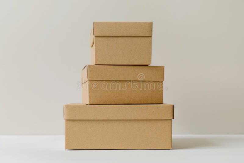 A Stack of Three Boxes Sitting on Top of Each Other, Suitable for ...