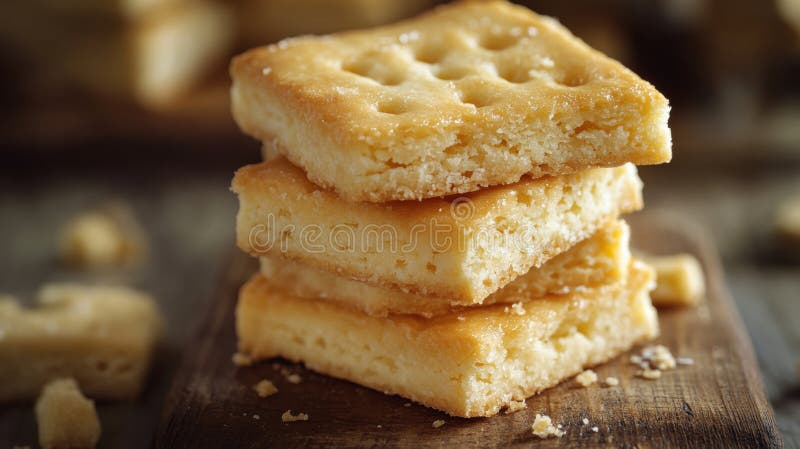 Stack of Three Delicious Food Items Showcasing Different Textures and ...