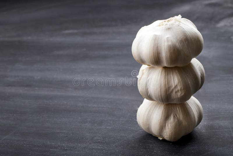 Stack of garlic in France stock photo. Image of nutrition - 277929290