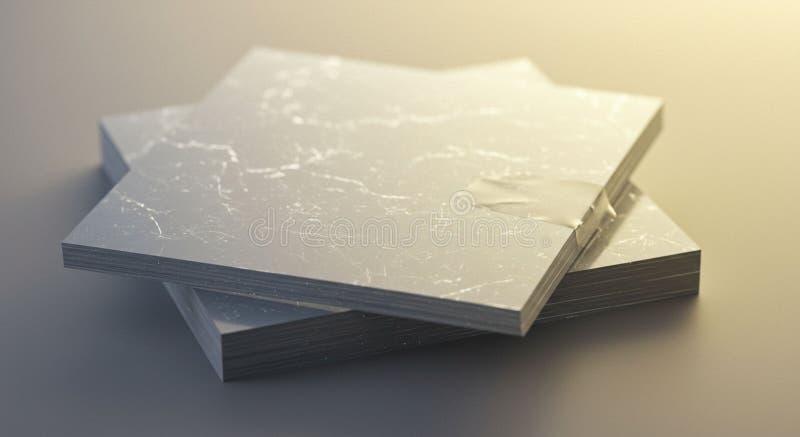 Stack of Three Hexagonal Tiles with a Smooth, Marble-like Texture and ...