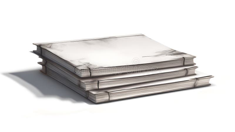 Three Old Blank Books Rests Stock Illustrations – 1 Three Old Blank ...