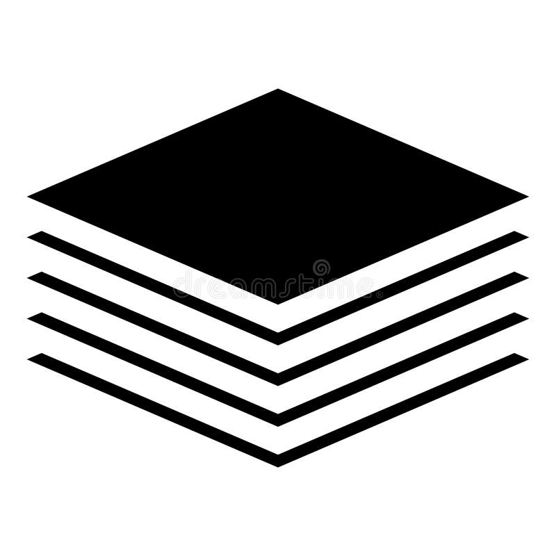 Stack, Tier, Layers Tower Icon, Symbol. Multitier Icon Stock Vector ...