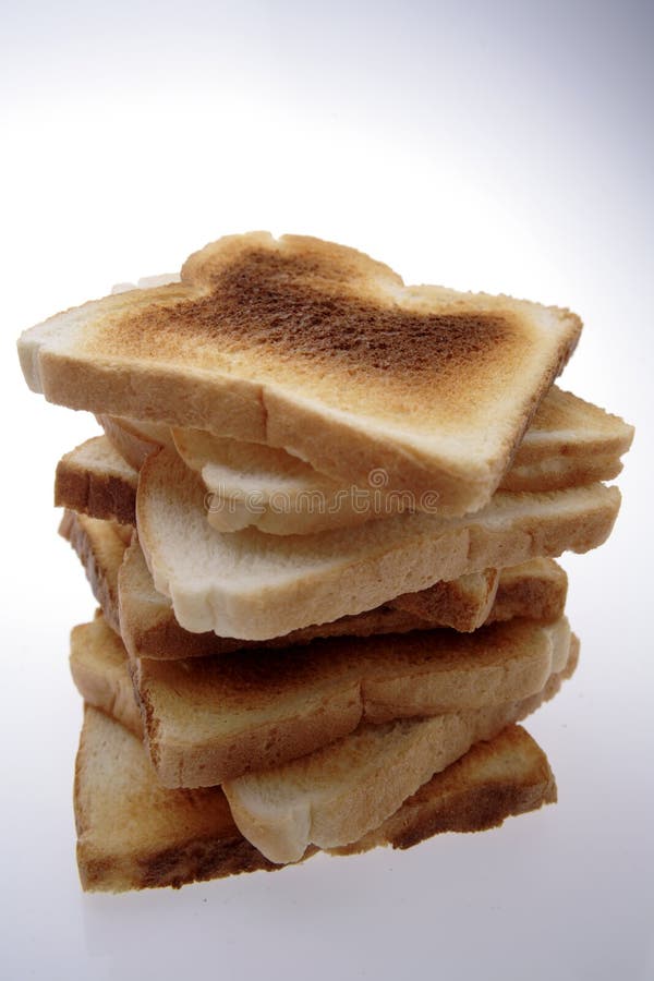 Stack of toast stock photo. Image of isolated, toasted - 2791836