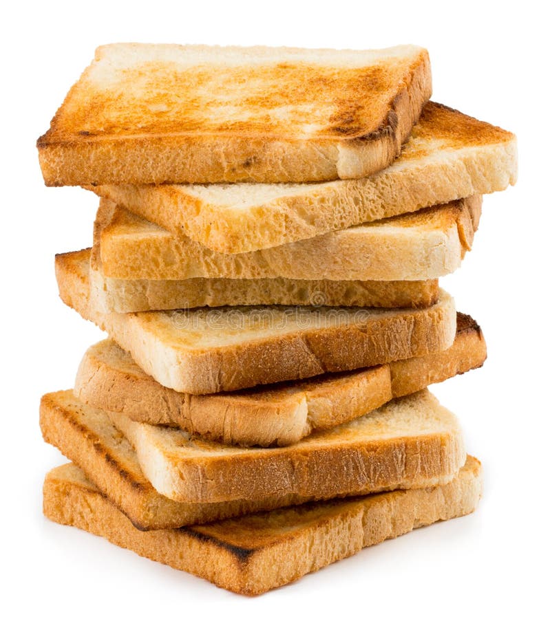 Stack of toast stock photo. Image of isolated, toasted - 2791836