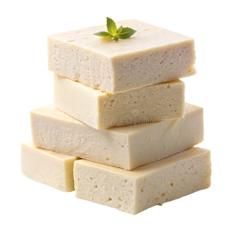 Stack of Tofu Isolated on Transparent Background Stock Illustration ...